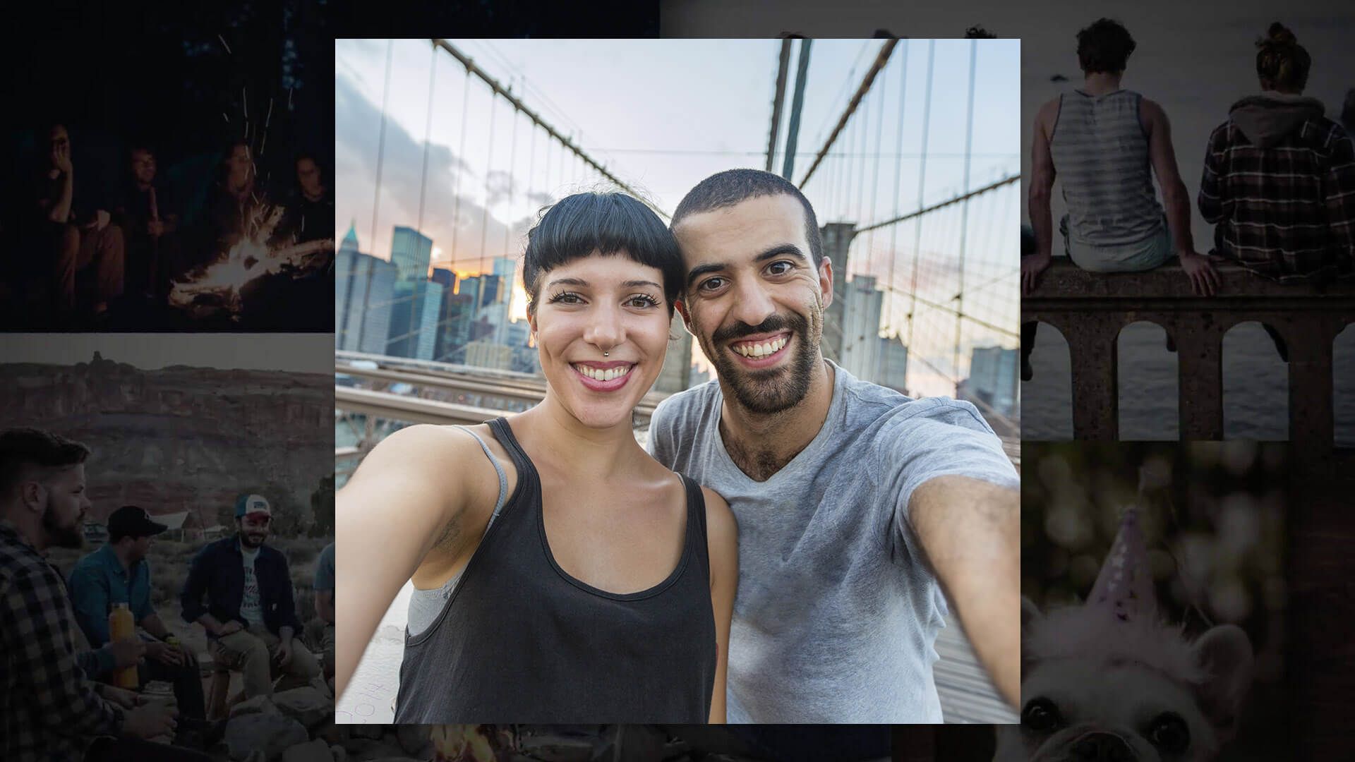 Custom Dark Collage Video Templates for VidDay