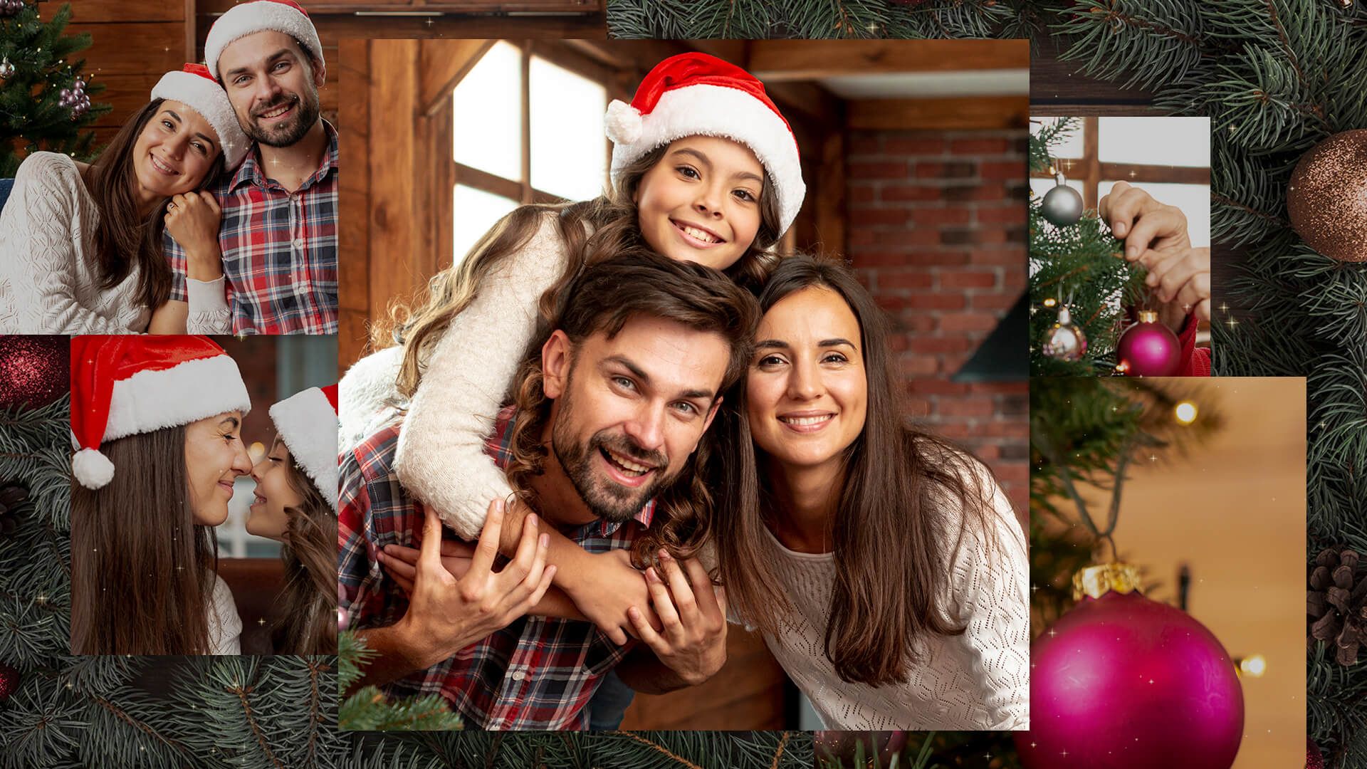 Custom Festive Collage Video Templates for VidDay