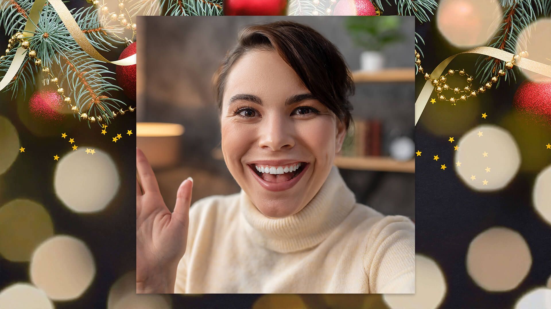 Custom Holiday Glow Video Templates for VidDay