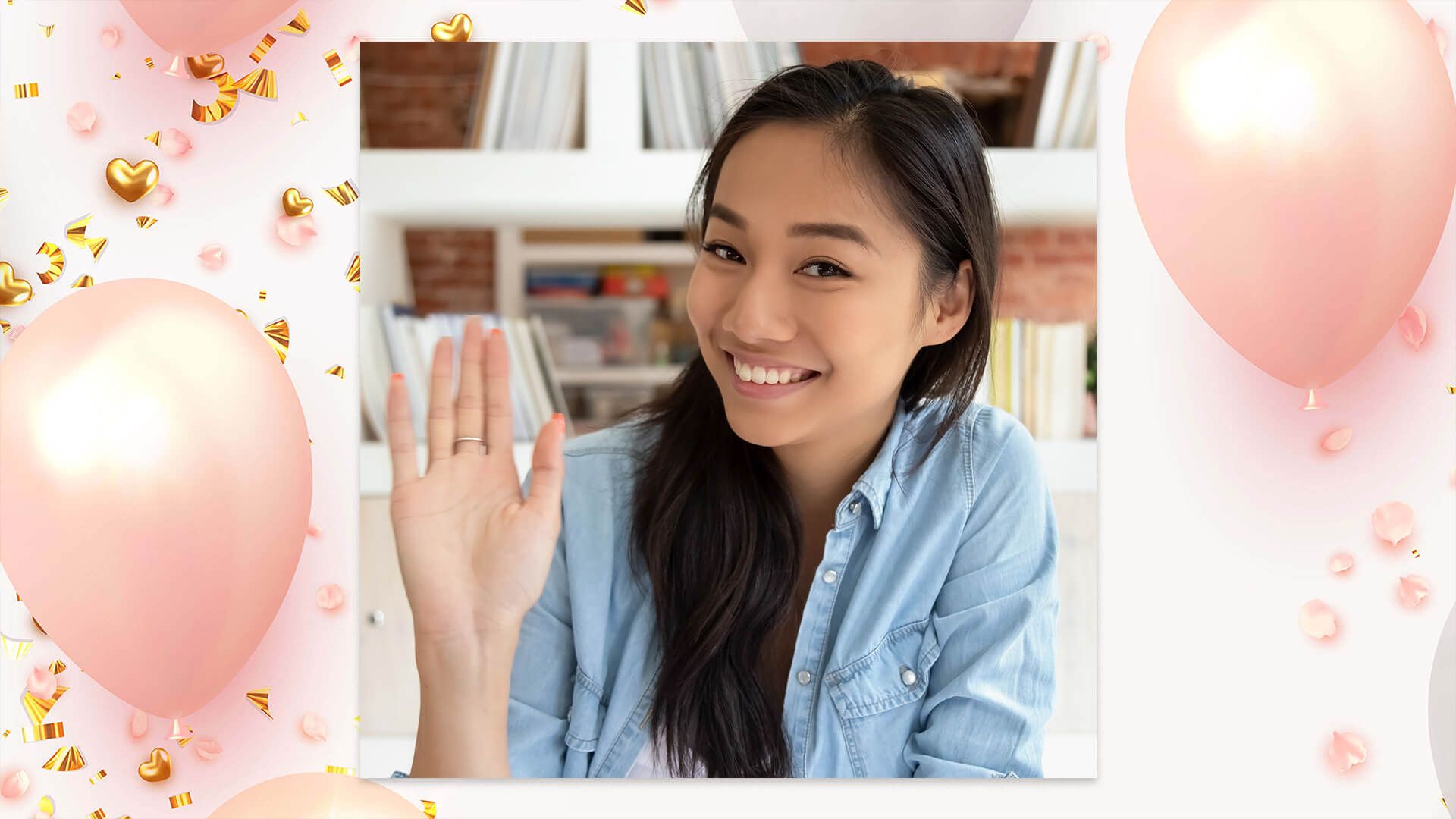 Custom Rose Gold Video Templates for VidDay